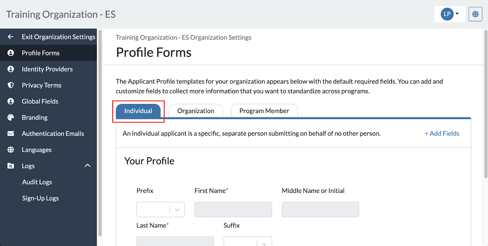 Profile Forms – NextZen