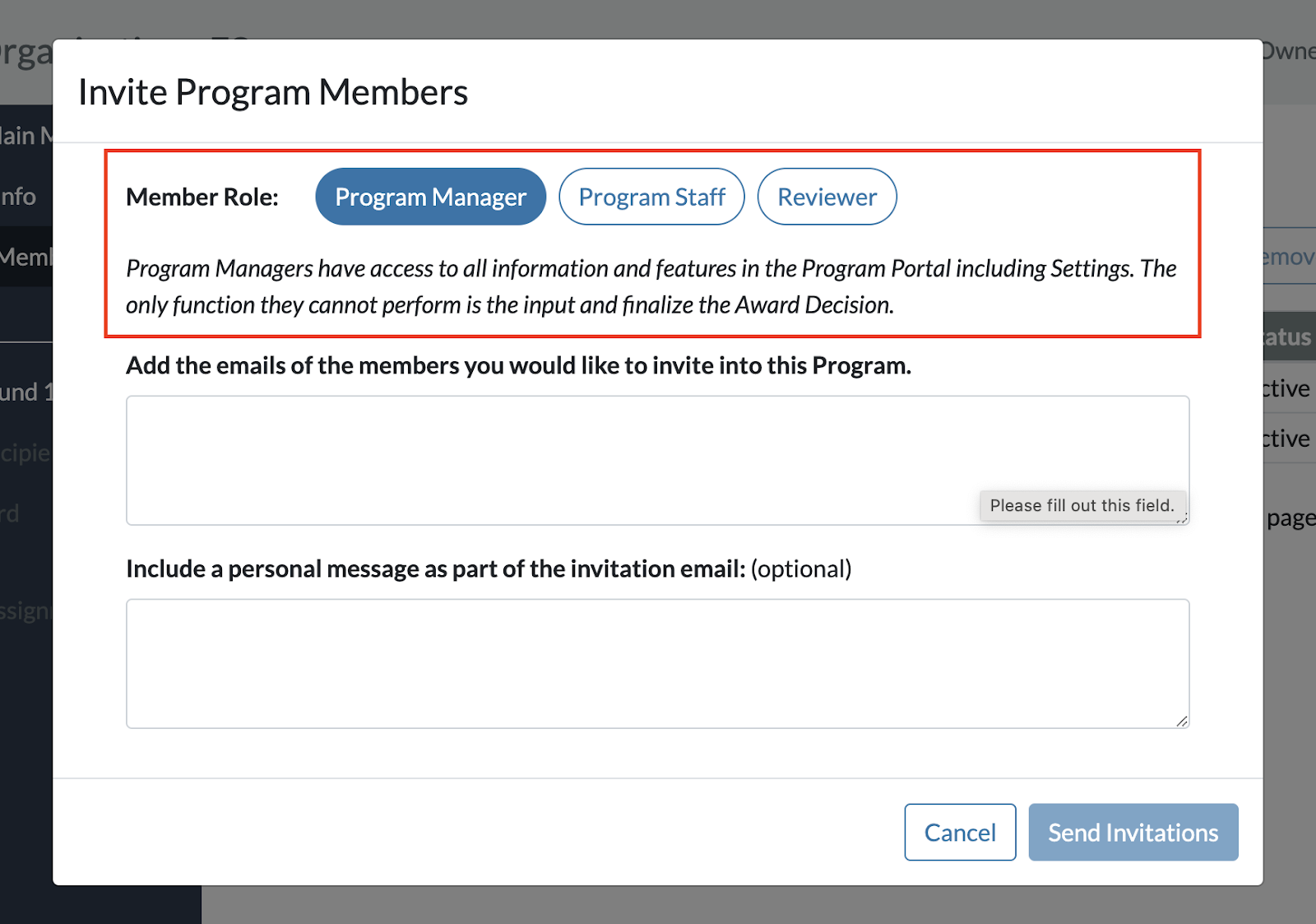 Add New Program Members – NextZen