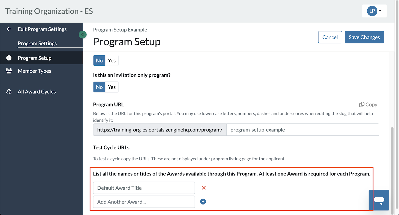 Award Names – NextZen