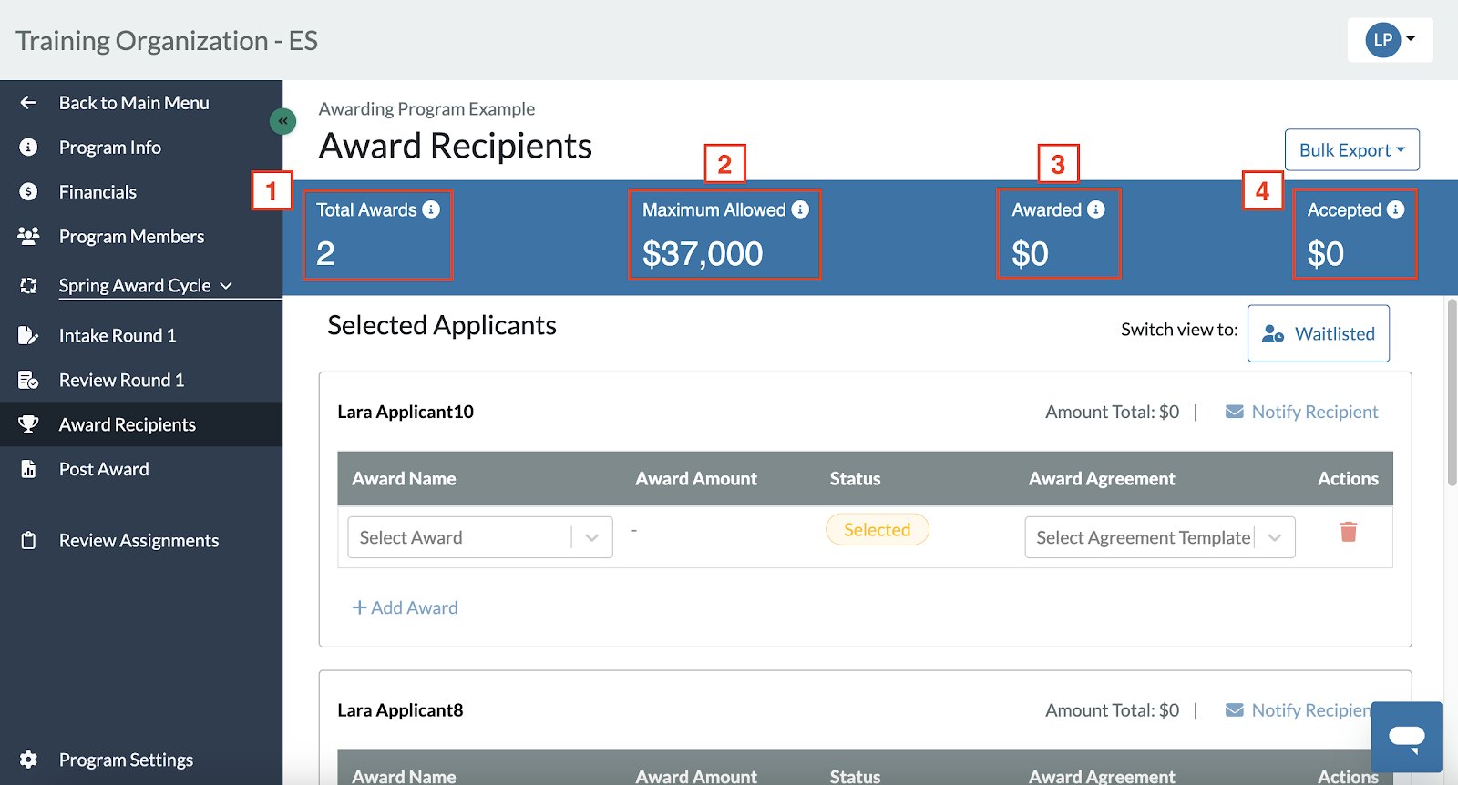 Designate Award Offers and Agreements – NextZen